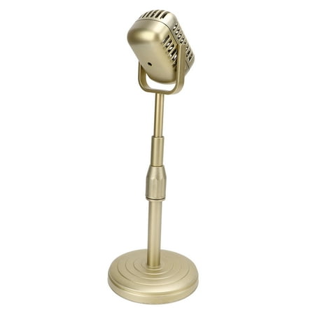 Simulation Microphone And Stand Set, Plastic Stable Vintage Microphone ...