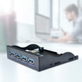 MANNYA 4 Port USB3.0 Front Panel Combo 19pin to USB 3.0 Hub Adapter for ...