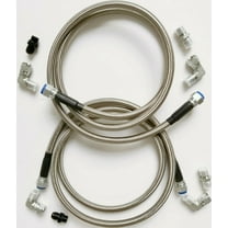 For GM 4L60E 4L80E Flexible SS Braided Transmission Cooler Lines Kit ...