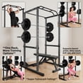 Squat Rack 1200 LBS Power Cage with Pull Up Bar, Commercial Grade Squat ...