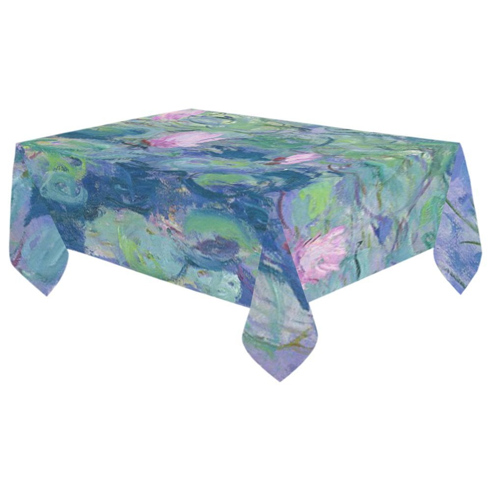 MYPOP Monet Pink Water Lily Pond Floral Fine Art Cotton Linen ...