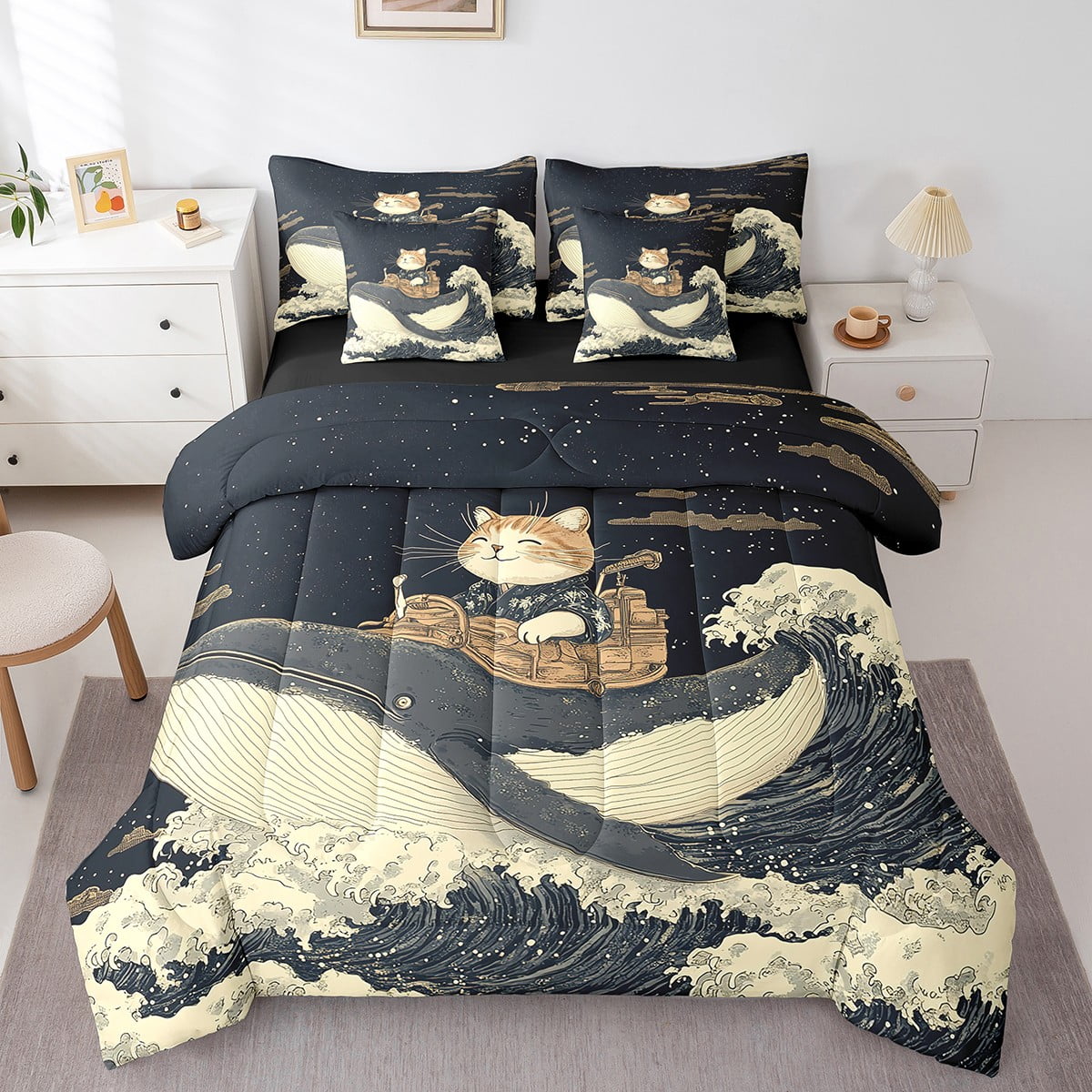 Click here for Yst Twin Comforter Set For Kids 7 Pieces Japanese... prices