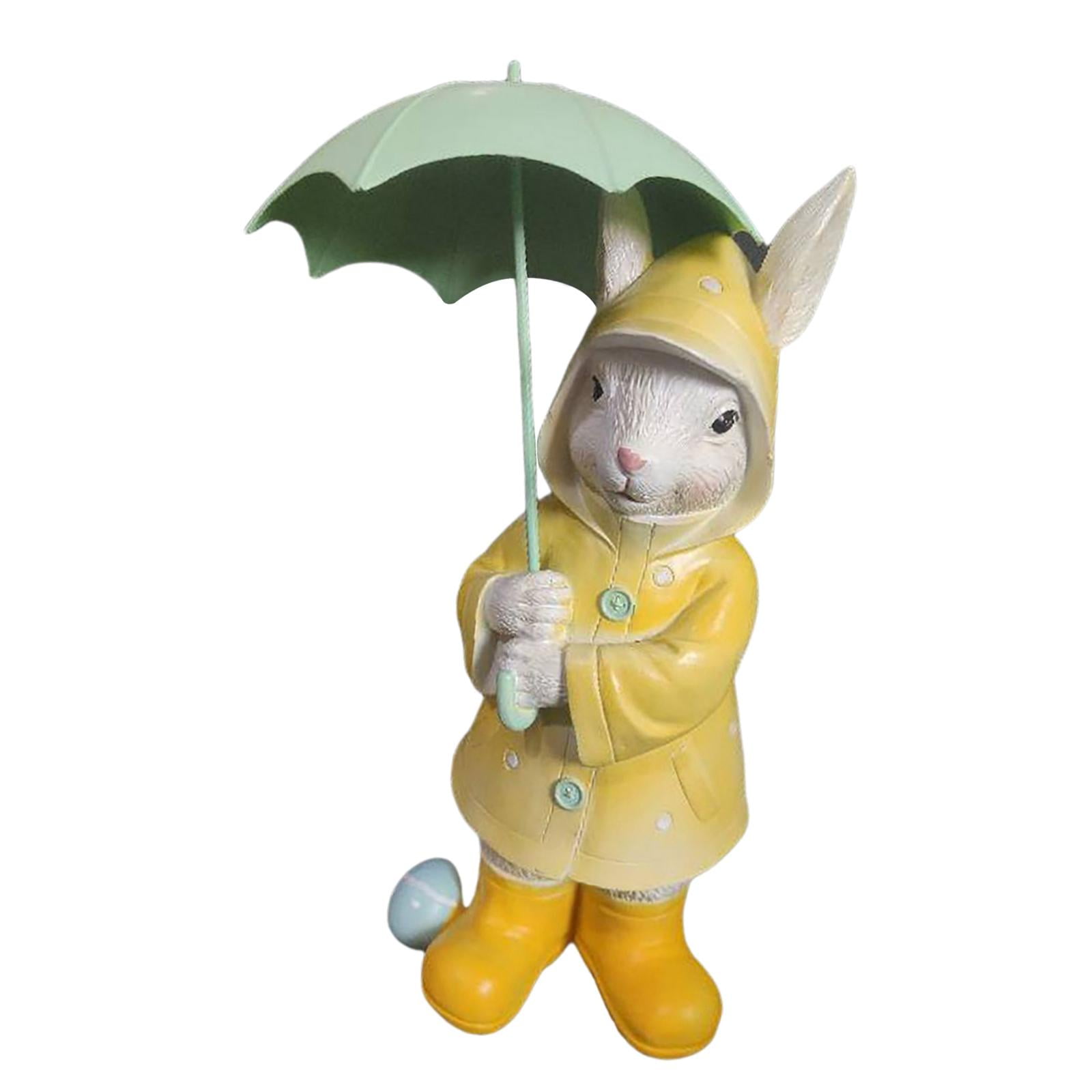 Resin Rabbit Statues Crafts Art for Courtyard Pastoral - Walmart.com