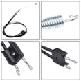 CaraMart Motorcycle-Compatible Throttle and Clutch Cable Set with ...