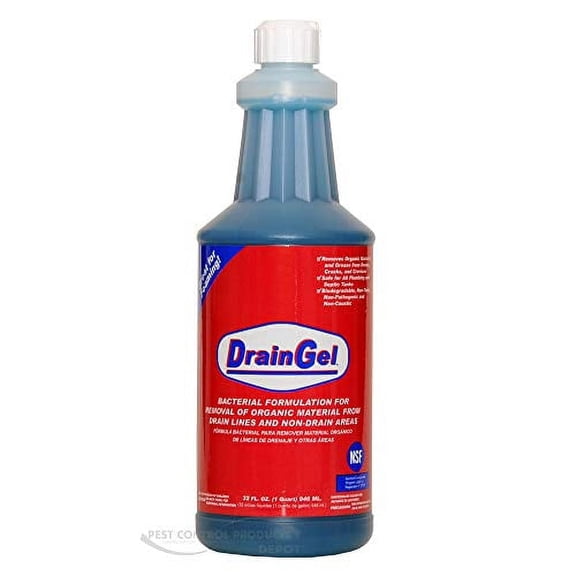 American Bio Drain Gel, 32 fl oz, Prevents Clogs, Controls Drain Flies ...