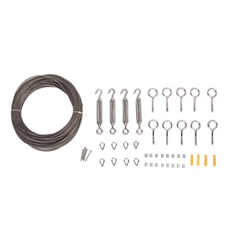 Wire Rope Hanging Kit, Stainless Steel Wire Rope Set High Load Capacity ...