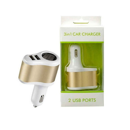 Car Charger DC 12V 24V Dual Car power socket Car Socket 2 USB Ports Car ...