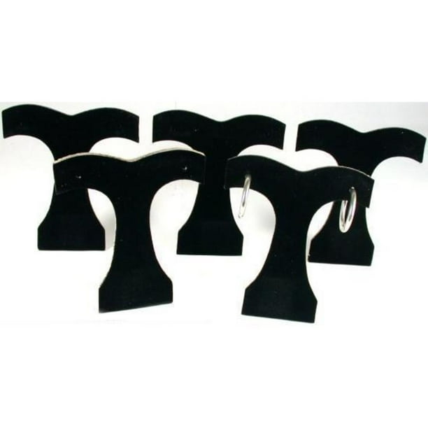 5 Black Velvet Earring Tree Jewelry Display Showcases - Walmart.com