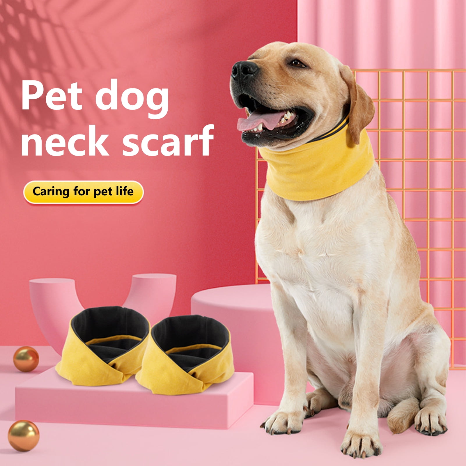 Dengjunhu Pet Scarf High Elasticity Neck Protection Cold Resistant ...