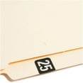 Smead Yearly End Tab File Folder Labels, 25, 0.75 x 1.5, Black, 500 ...