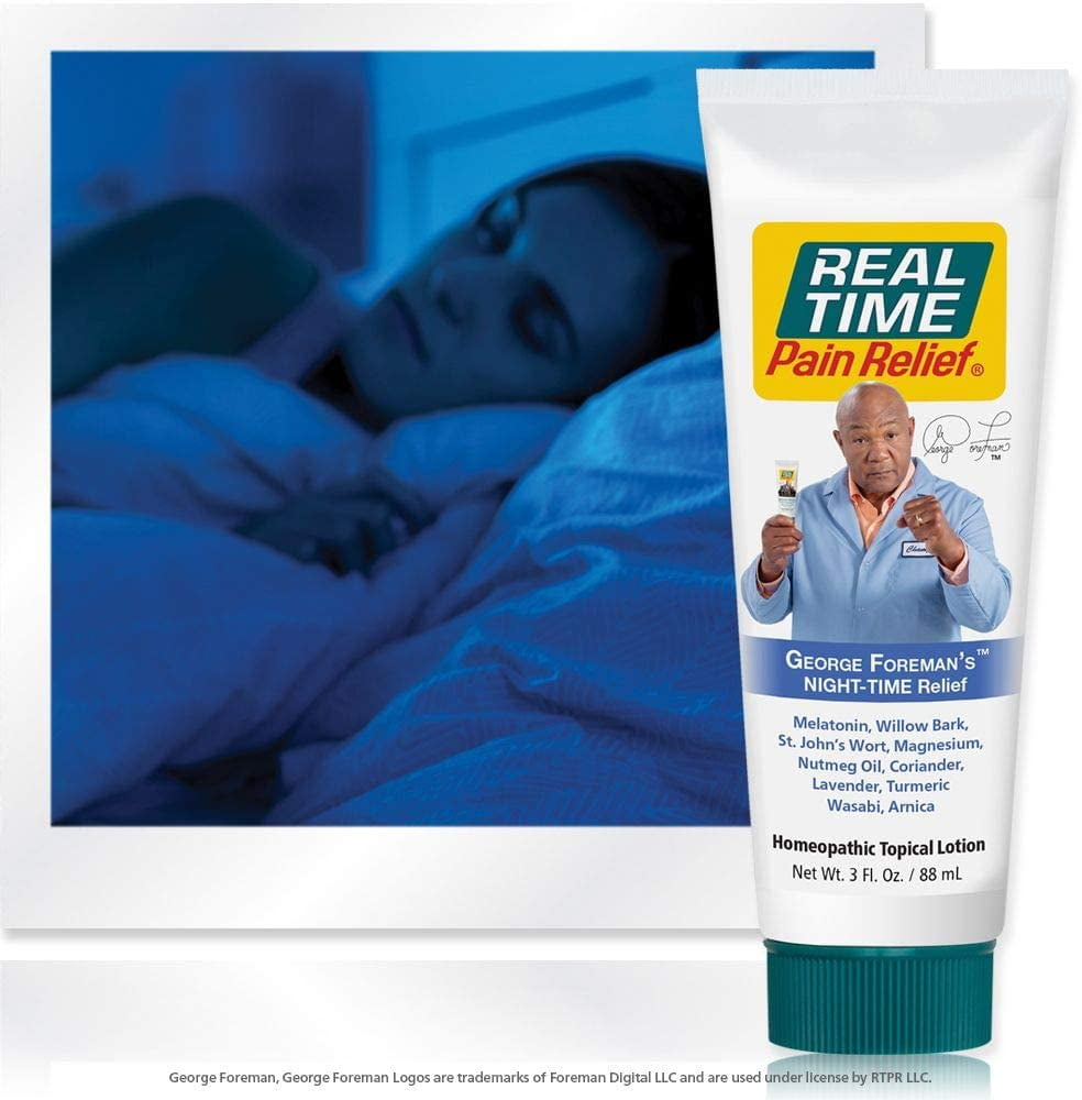 Real Time Pain Relief George Foreman’s Night Time Formula, Topical Pain ...