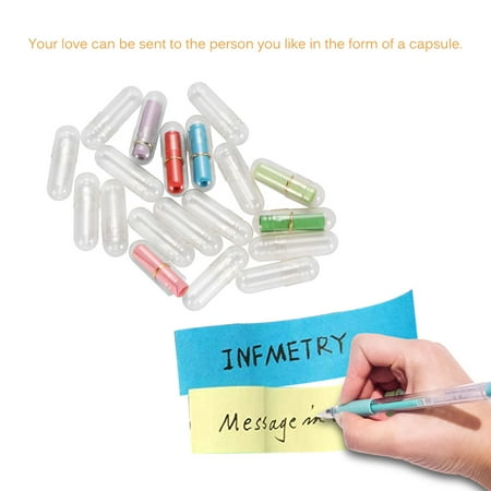 50 PCS 100 PCS Message Bottle Message Birthday Capsule Letter Cute Love ...