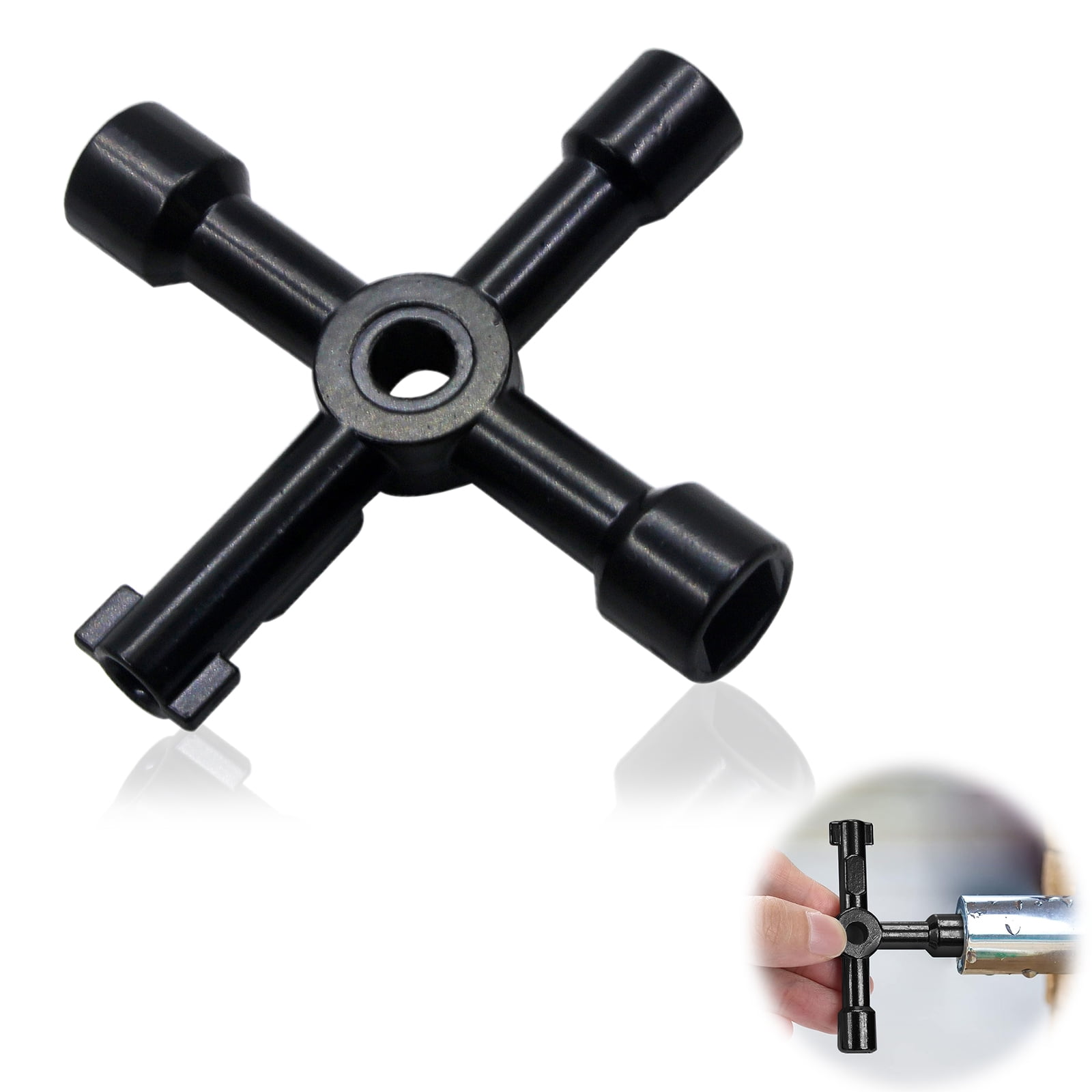 Llave multiusos universal 4 en 1 para medidores de electricidad, agua y ...