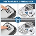 11 Pcs Hard Plastic Key Safe Lock Box Waterproof 4 Digit Combination ...