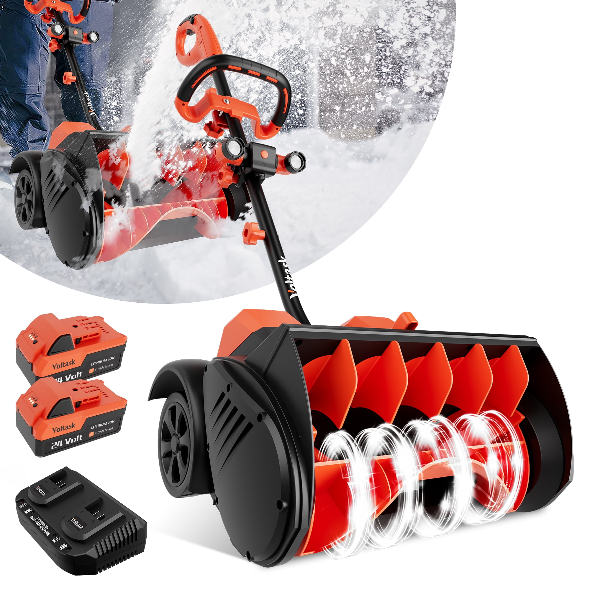 Click here for Voltask 48v 16-Inch Cordless Snow Shovel With Whee... prices