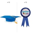 Kindergarten Graduation Mortarboard Hat & Jumbo Button Set for 12 ...
