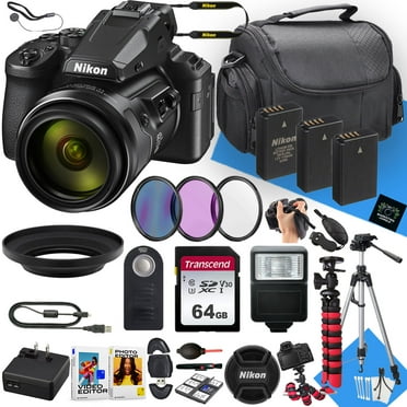 Nikon COOLPIX P950, 24-2000mm Lens, 64GB Memory, Extra Battery, Filters ...