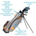 TGW Junior Packaged Golf Club Sets Ages 9-12 Drvr/Fwy/Hyb/3Irns/Putter ...