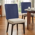 Chair Covers Set of 4 Solid Blue Color Chair Slipcover Protector ...
