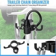 Aluminum Trailer Chain Holder & 7-Pin Electrical Plug Bracket, 7.87 ...