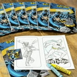 DC Comics Batman 8 Count Mini Play Pack with Small Coloring Book and ...