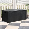 Uforic 180 Gallon Large Resin Deck Box,Outdoor Garden Waterproof ...