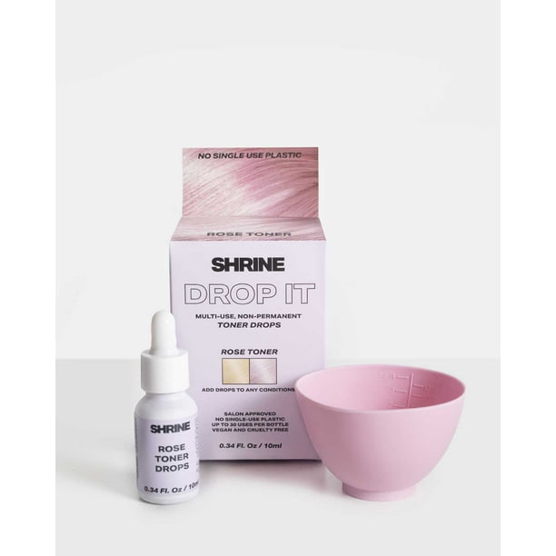 SHRINE DROP IT - Rose Pink Toning Drops - Semi-Permanent Hair Toner ...