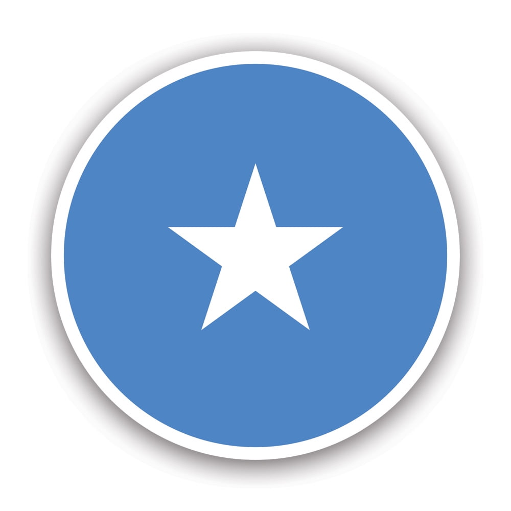 Round Somali Flag Sticker Decal - Self Adhesive Vinyl - Weatherproof ...