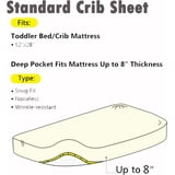 Danica 100% Cotton Fitted Baby Crib Sheet 3 Pack for baby Boys Girls ...