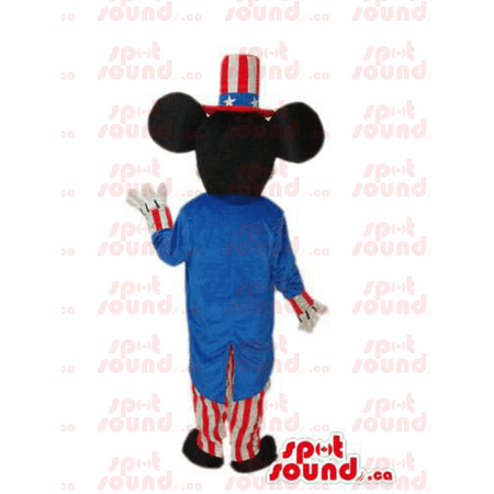 Mickey Mouse Disney Character Plush SPOTSOUND Mascot In Uncle Sam ...