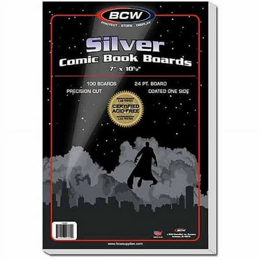 500ct (5 Packs) of Max Pro Premium Silver Comic Boards 7 x 10-1/2 ...