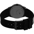 Timex TW2V38200 Men's Q Quartz Black Dial Rubber Strap GMT Watch ...