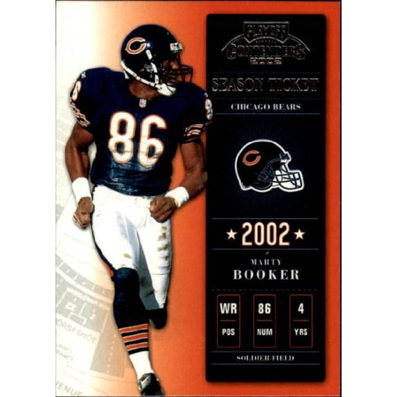 2002 Playoff Contenders #66 Marty Booker NFL Football Trading Card ...
