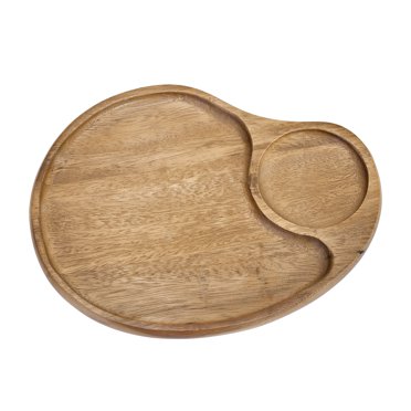 AeraVida Cute Toast Bread Shaped Native Natural Wood Hand Carved Plate ...