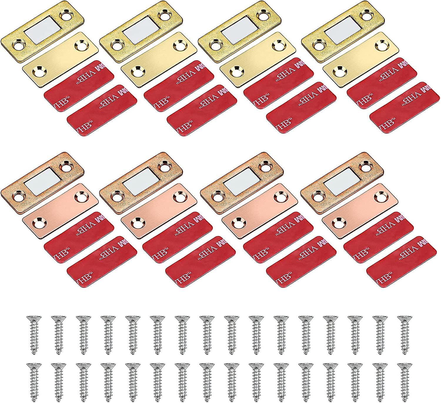 8 Piezas Imán para Puerta de Gabinete MACHAO con Adhesivo y Tornillos ...