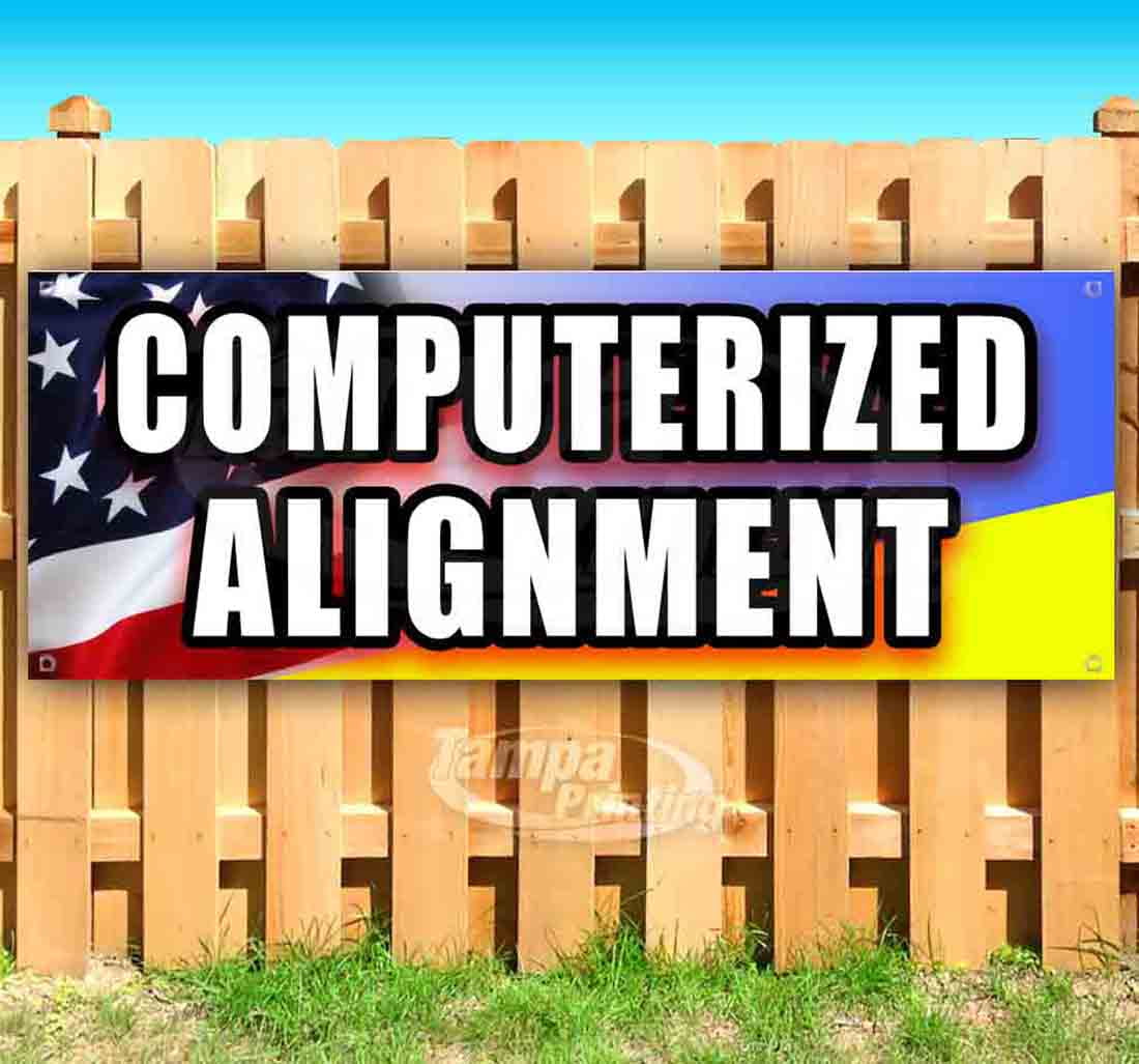 Computer Alignment 13 oz Vinyl Banner With Metal Grommets - Walmart.com