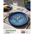 famiware Star Dinner Plates for 6, 10 inches Plate Set, Scratch ...