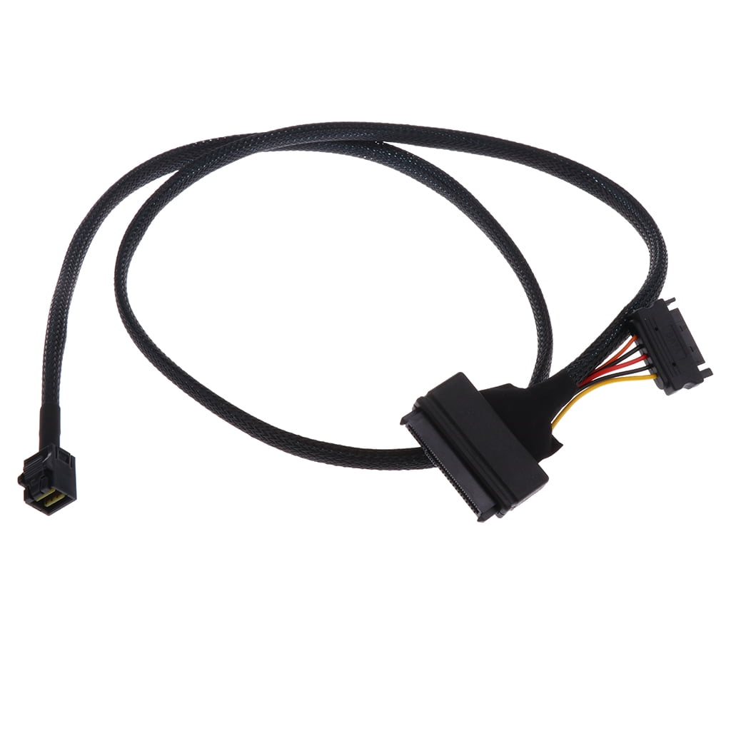 12G Internal Mini SAS Cable, SFF-8643 to U.2 SFF-8639 with 15 Pin Power ...