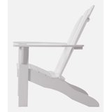 Mainstays Weather Resistant Rubberwood Adirondack Chair - White ...