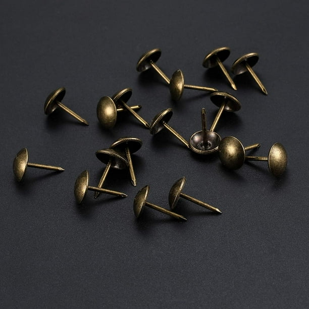 100 Piezas de Clavos para Tapicería TUNC Clavos Decorativos de Hierro ...