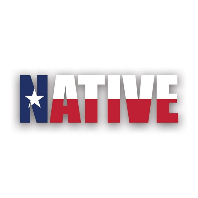 Texas Native Sticker Decal - Self Adhesive Vinyl - Weatherproof - Made ...