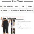 Women's Summer Capri Leggings High Waisted Yoga Workout Exercise Fitness Biker Capris Pants for ...