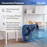 Lasko Cool Colors 20" Energy Efficient Box Fan, 3 Speeds, 22.5" H, Blue ...