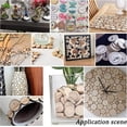 40Pcs Unfinished Beech Wooden Round Pieces Wood Discs Wood Craft ...