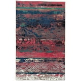Mohawk Home Strata Eroded Color Pink Printed Area Rug, 7'6"x10', Teal ...