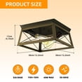 Bronze 2 Light Flush Mount Ceiling Light Fixture Farmhouse Ceiling ...