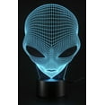 TechWonder 3D Illusion Grow LED Alien Shapes Lamp 7 Colors USB Power ...