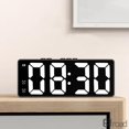 Smart Voice Activated LED Mirror Alarm Clock With Temperature Display ...