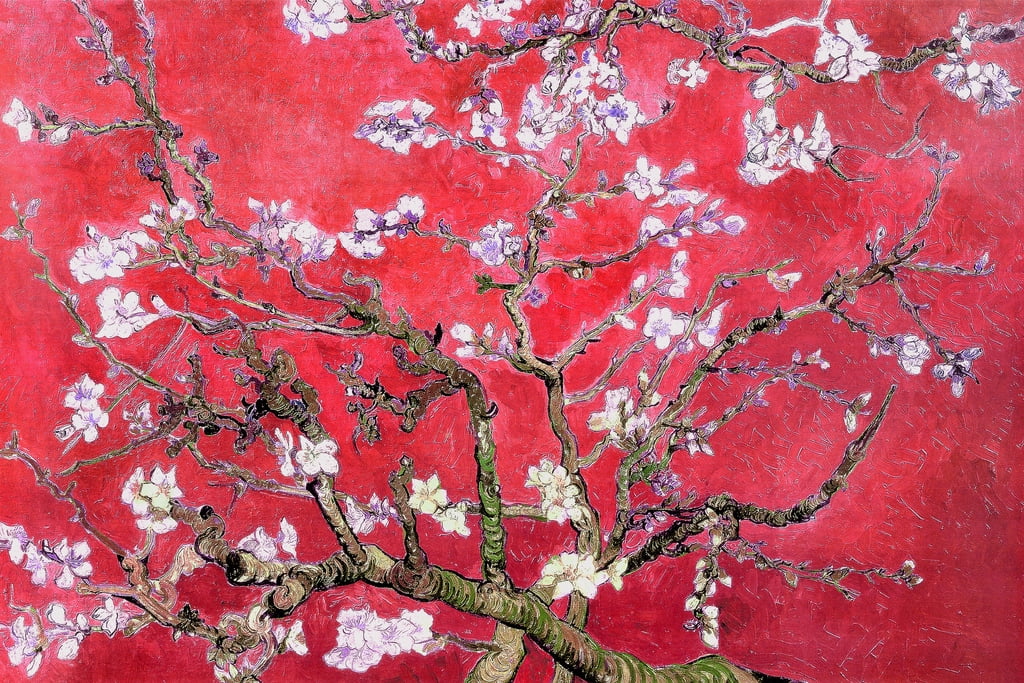 Vincent Van Gogh Almond Blossom Branches Post Impressionist Painter ...