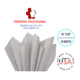 Gray Tissue Paper Squares, Bulk 10 Sheets, Premium Gift Wrap and Art ...